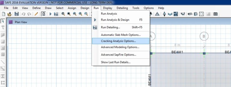 Long Term Deflection Analysis using SAFE Program – The Structural World