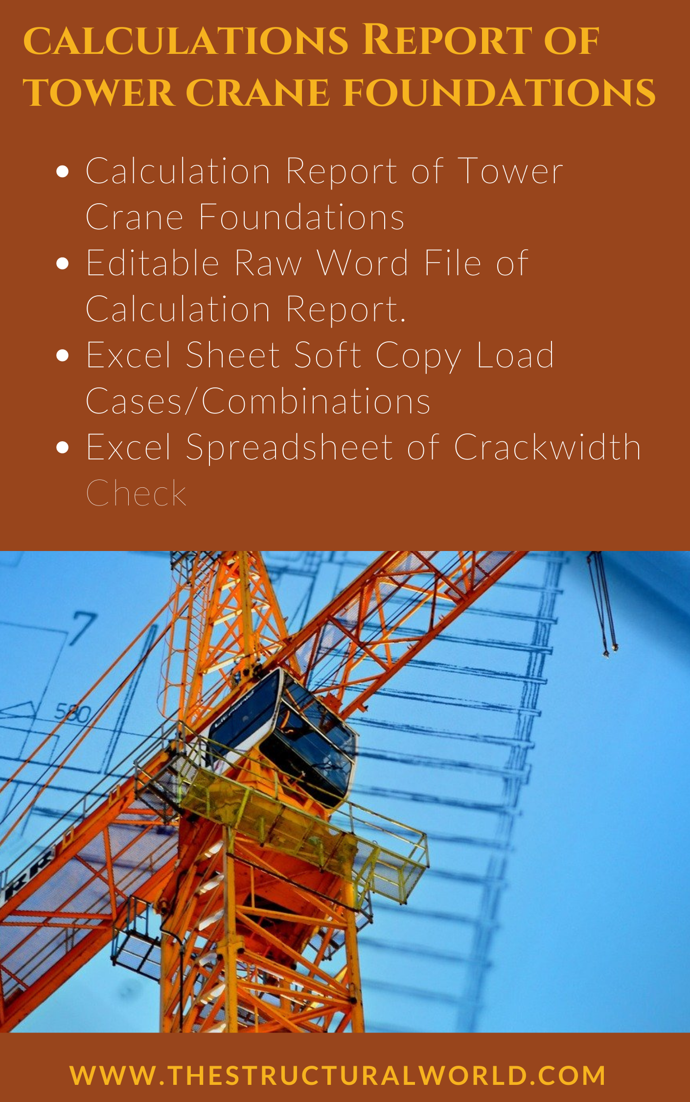 Calculation Report Practical Guide Tower Crane Foundation The 